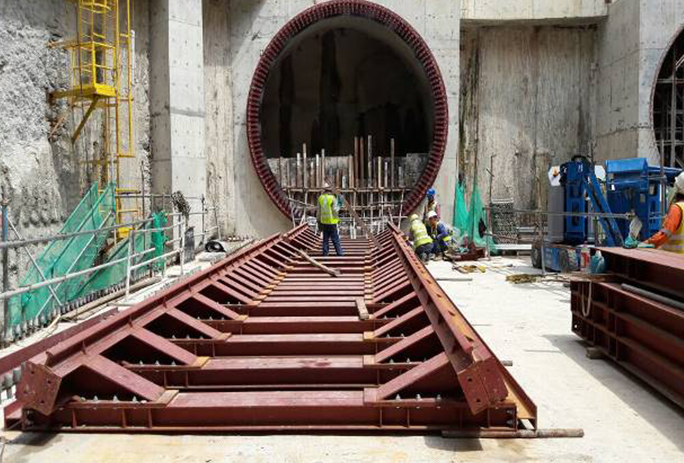 Temporary Steelworks – TBM Launch Cradle - Metallo Engineering Pte Ltd Temporary Steelworks – TBM Launch Cradle - Metallo Engineering Pte Ltd